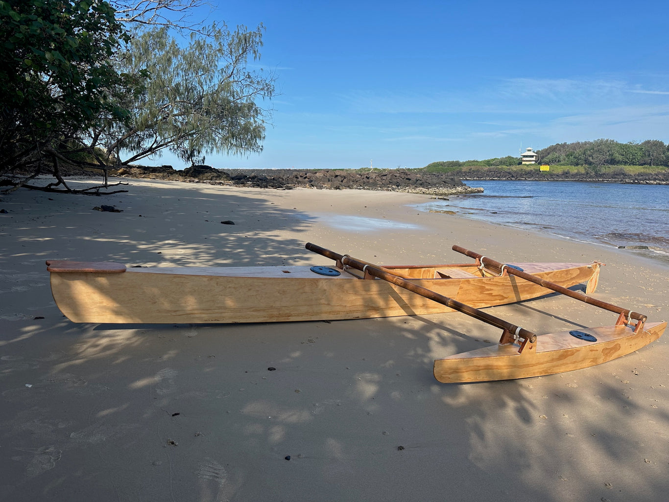Avoca Outrigger canoe plans & pre-cut plywood kits – Vintage Board Co.