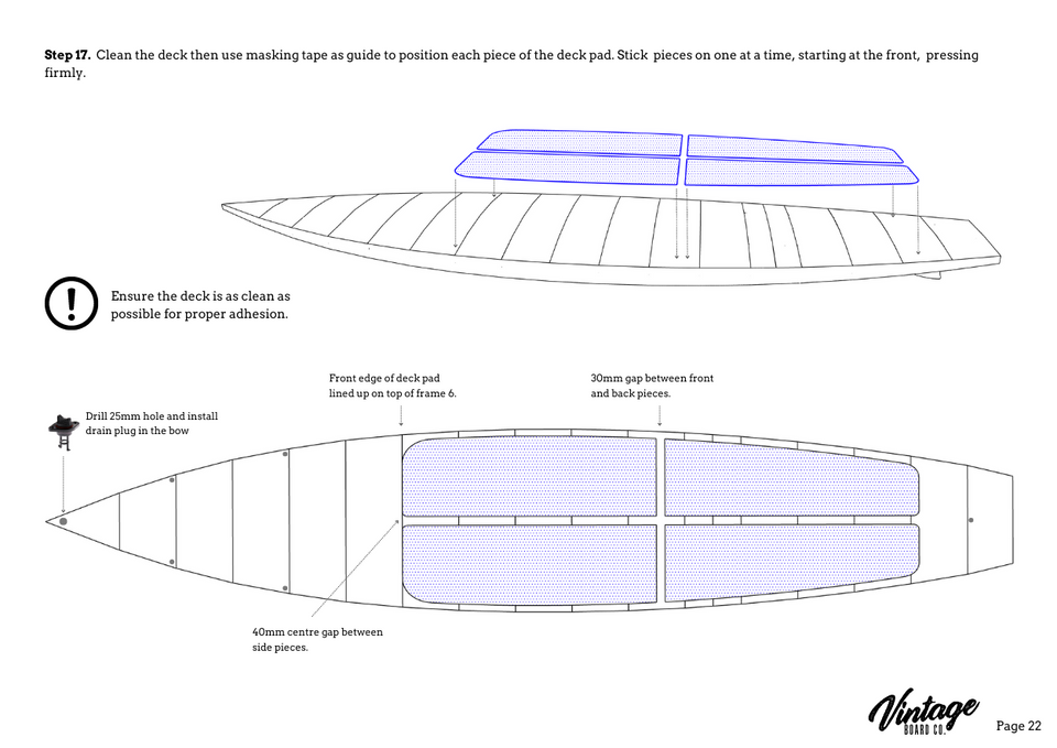 Wombat wooden plywood paddle board plans – Vintage Board Co.
